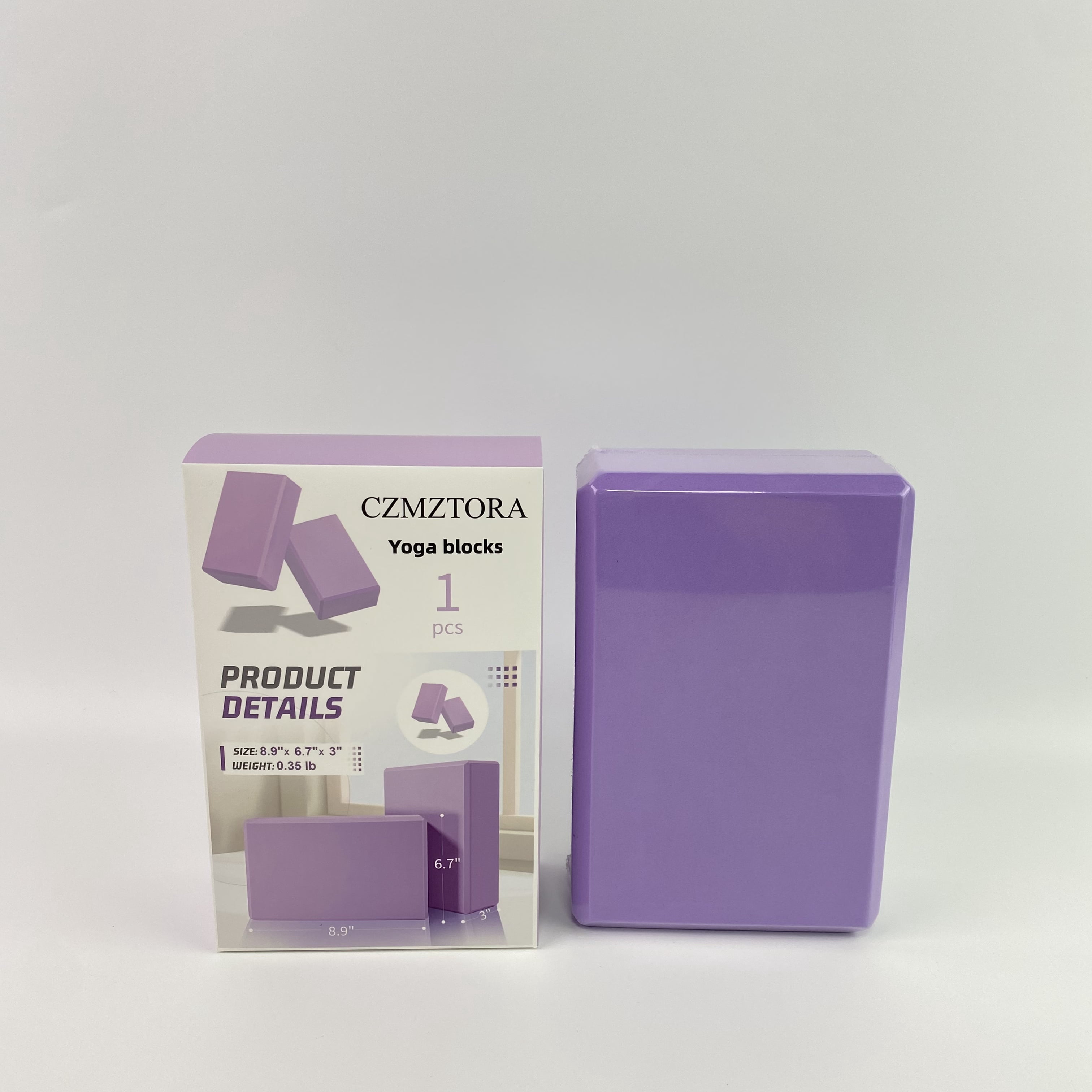 CZMZTORA Yoga blocks,Yoga Blocks, EVA Foam Yoga Block Supportive Latex ...