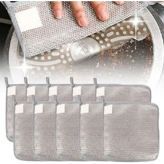CZQ 2025 New Multipurpose Wire Dishwashing Rags for Wet and Dry, Metal ...