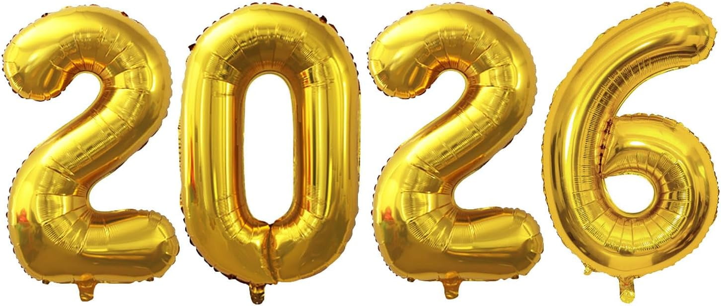 CZQ 2026 Foil Number Balloons for 2026 New Year Eve Festival Party ...