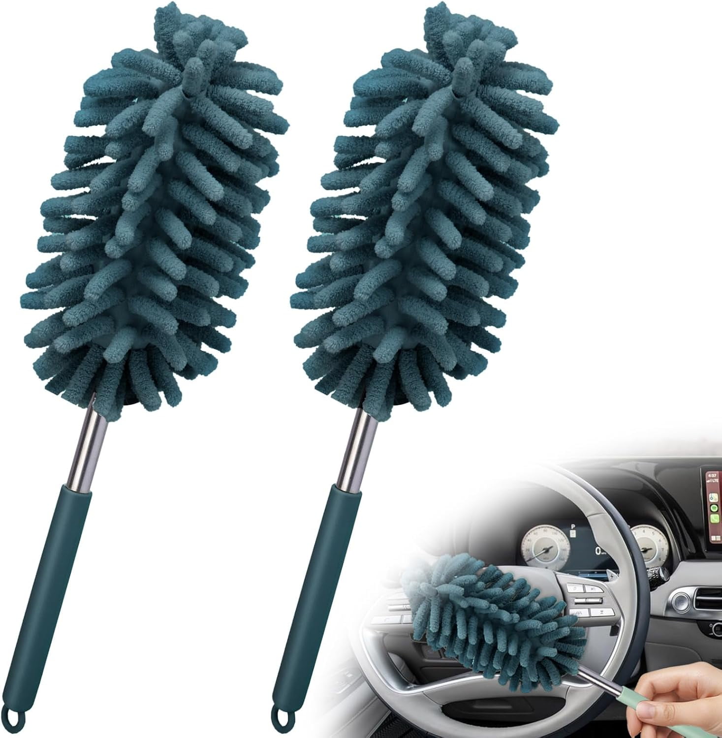 CZQ Car Interior Duster with Extension Pole, Cars Dusters Exterior ...