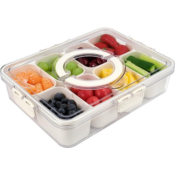 CZQ Eight grid covered and handle separated tray multifunctional ...