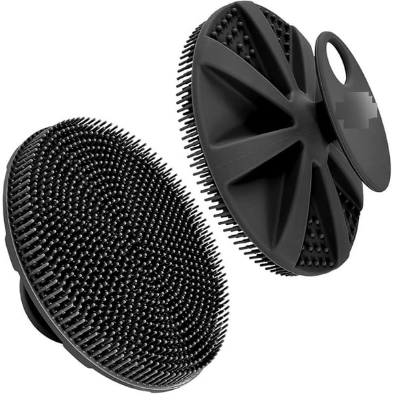 CZQ Food-Grade Soft Silicone Body Scrubber Shower Brush Handheld ...