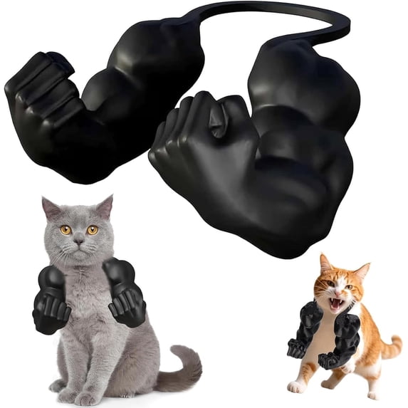 CZQ Funny Cat Muscle Arms Costume, 3D Printed Strong Arms for Cats Neck ...