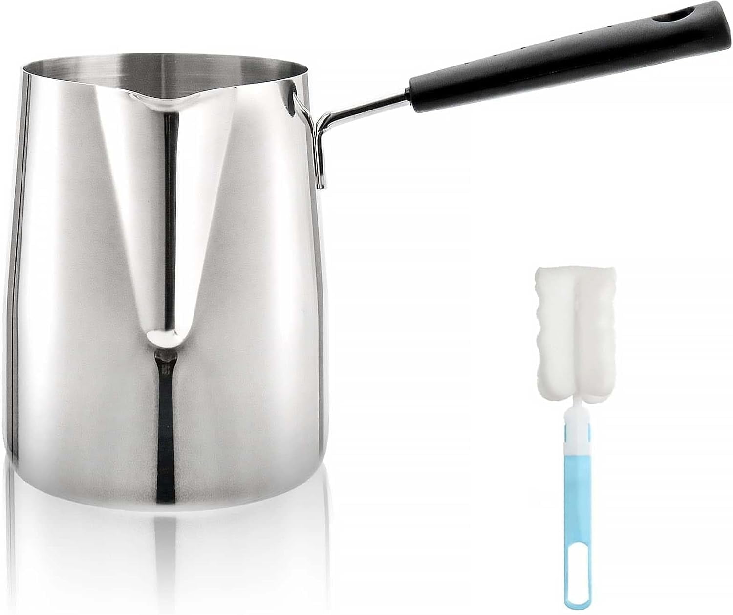 CZQ Milk Butter Warmer Pot, 1qt Turkish Coffee Pot with Spout, Large ...