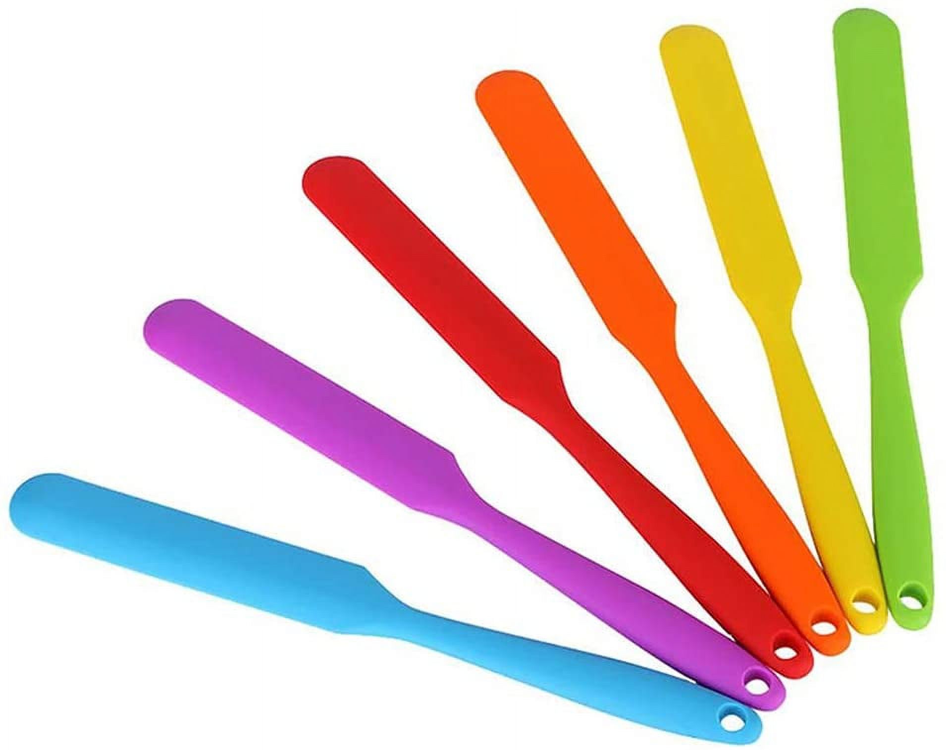 CZQ Mini Silicon Scraper Tool,Jar Spatula with Long Handle Heat ...