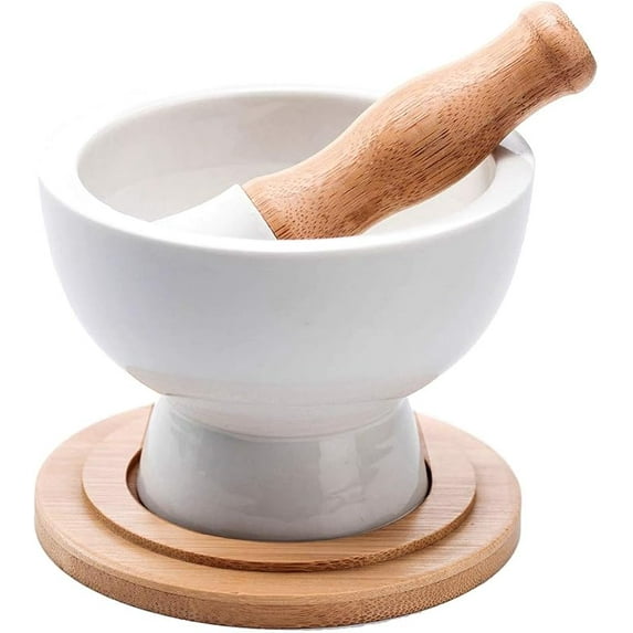 CZQ Porcelain Mortar and Pestle – Pill Crusher,Spice Grinder,Herb Bowl ...