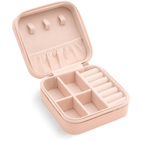 CZQ Small Jewelry Box,Portable Storage Case for Rings Necklace and Stud ...