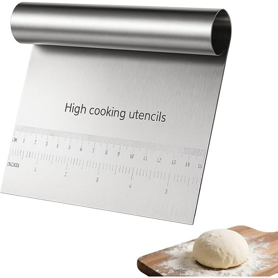 CZQ Stainless Steel Pastry Cutter Kitchen Food Scraper Chopper, Metal ...