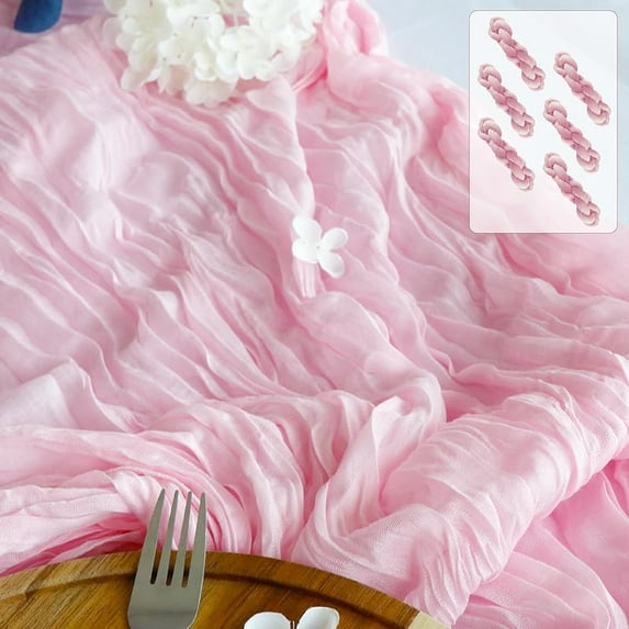 CZQCheesecloth Table Runner 10Ft Gauze Table Runners Boho Rustic Sheer ...