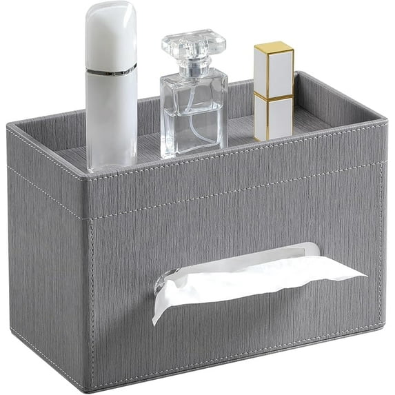 CZQPlus Size Tissue Box Cover Rectangle, PU Leather Tissue Box Holder ...