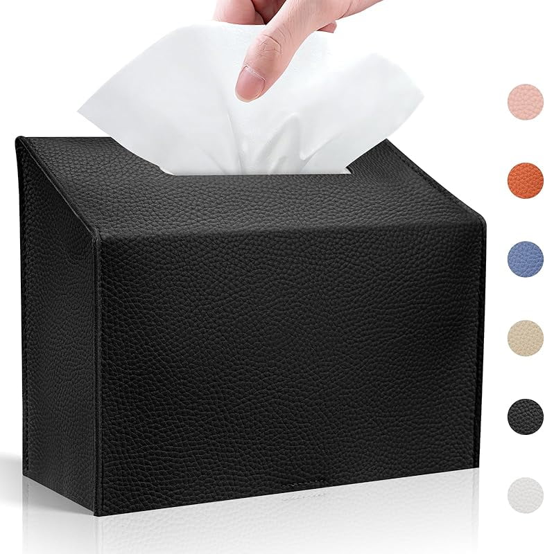 CZQTissue Box Cover Holder Compatible with Kleenex Disposable Paper ...