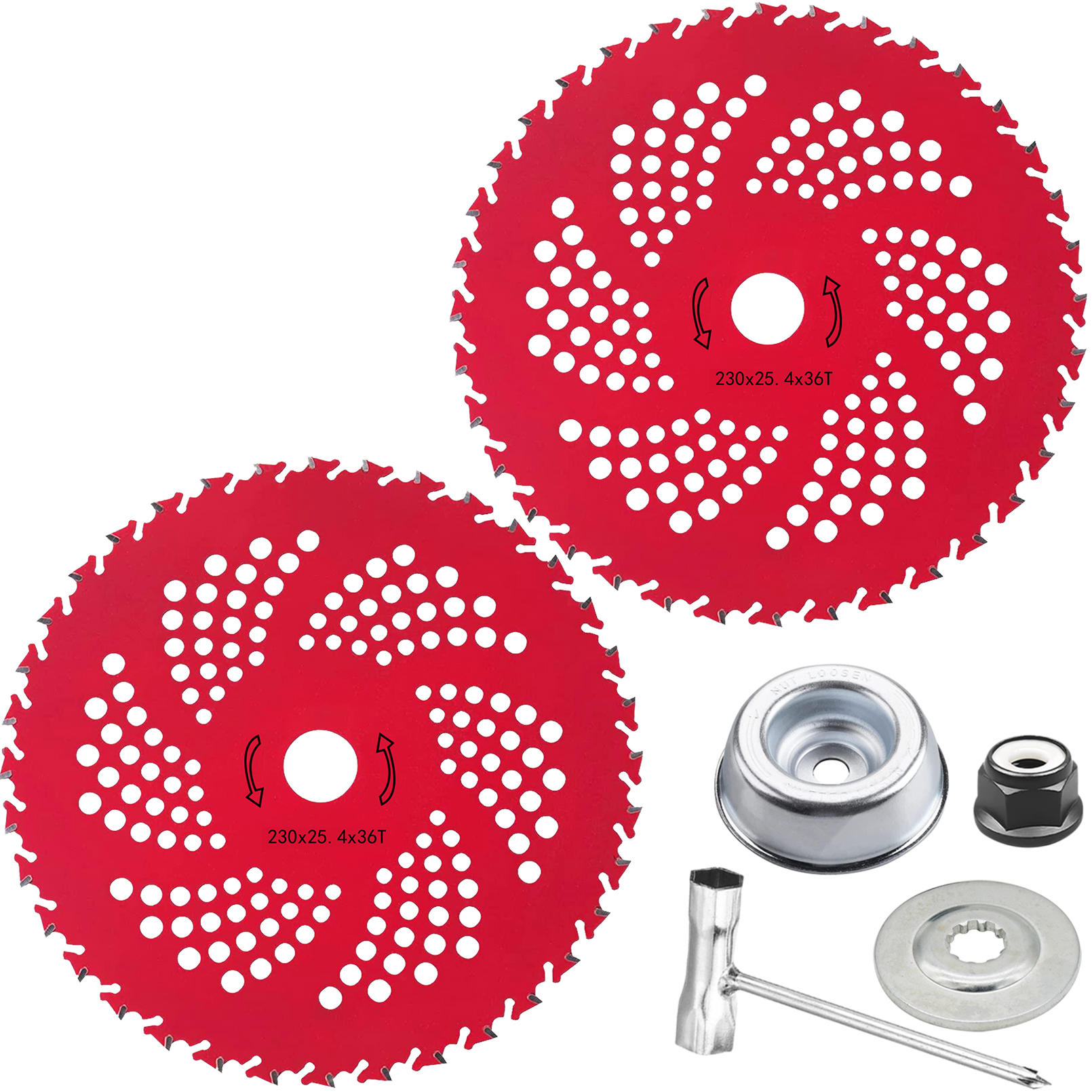 Grass Gator 4680-6 Brush Cutter Head With Metal Blades - Walmart.com