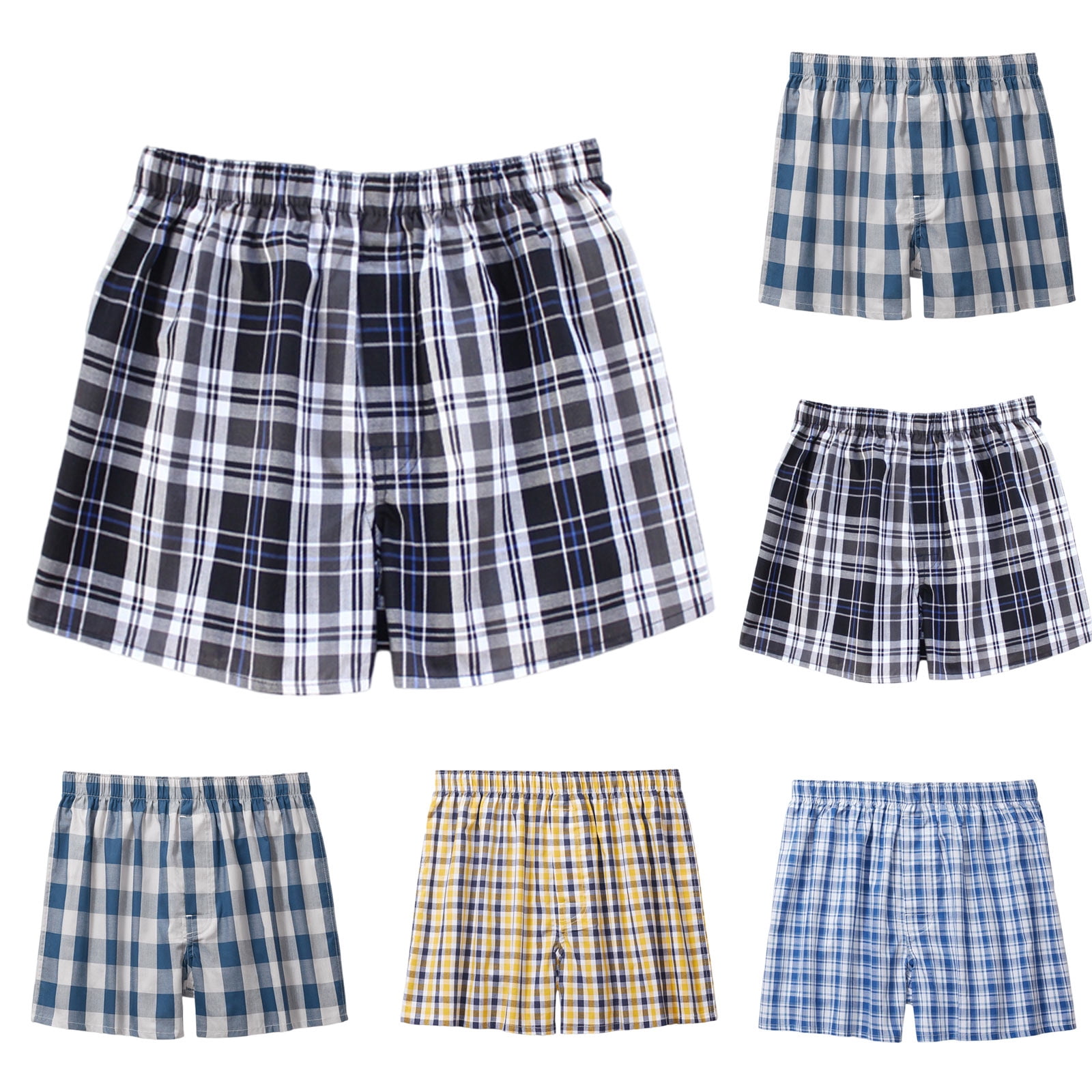 CZSCPDAW 2 Pack Men's Underwear Boxer Briefs Regular Long Mens Boxer ...