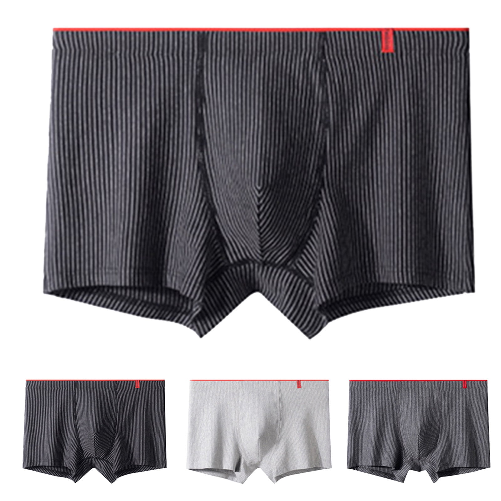 CZSCPDAW 3 Pack Men's Underwear Boxer Briefs Cotton Regular Long Mens ...