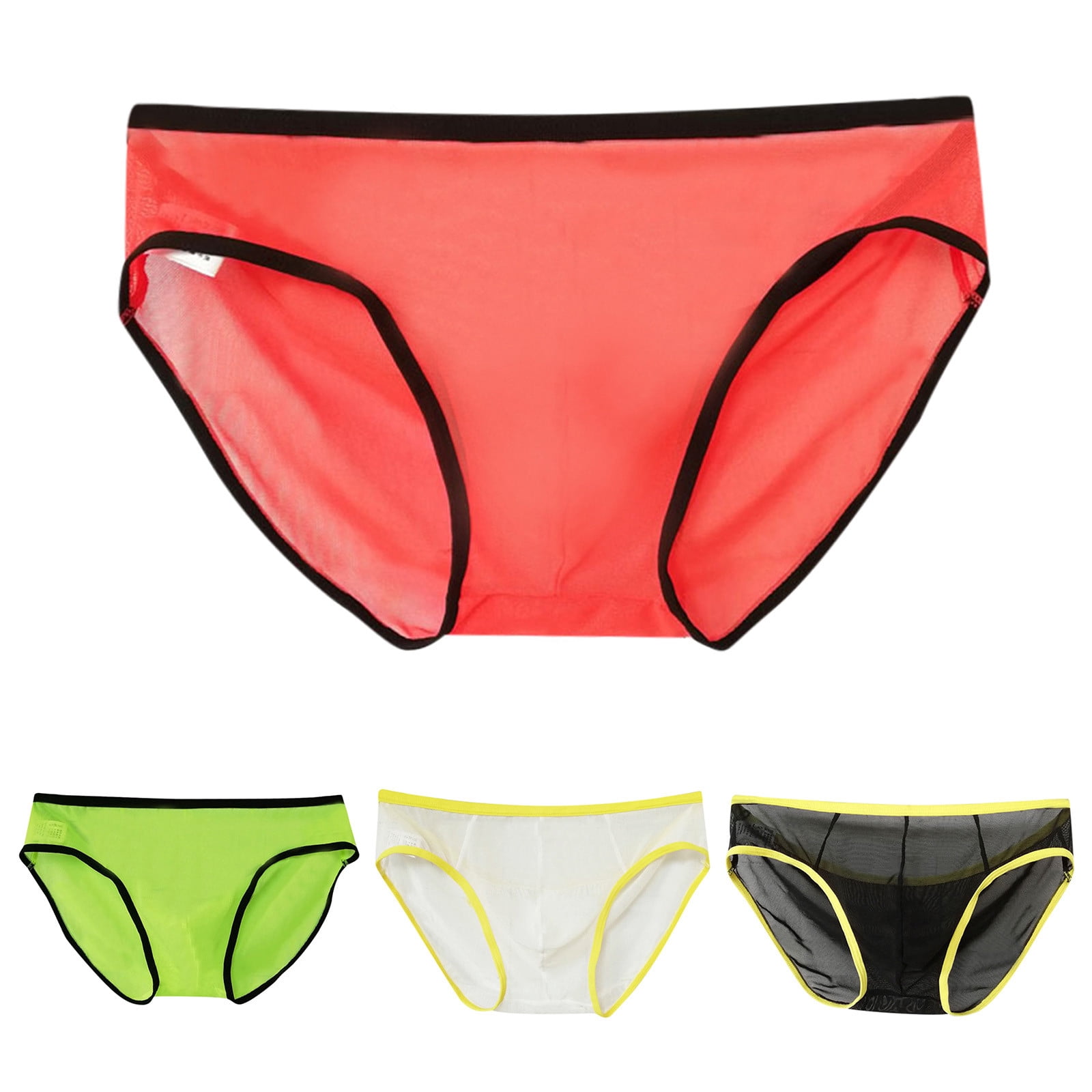 CZSCPDAW 4 Pack Mens Underwear Pack Boxer Briefs,Men's Sexy Mesh Briefs ...