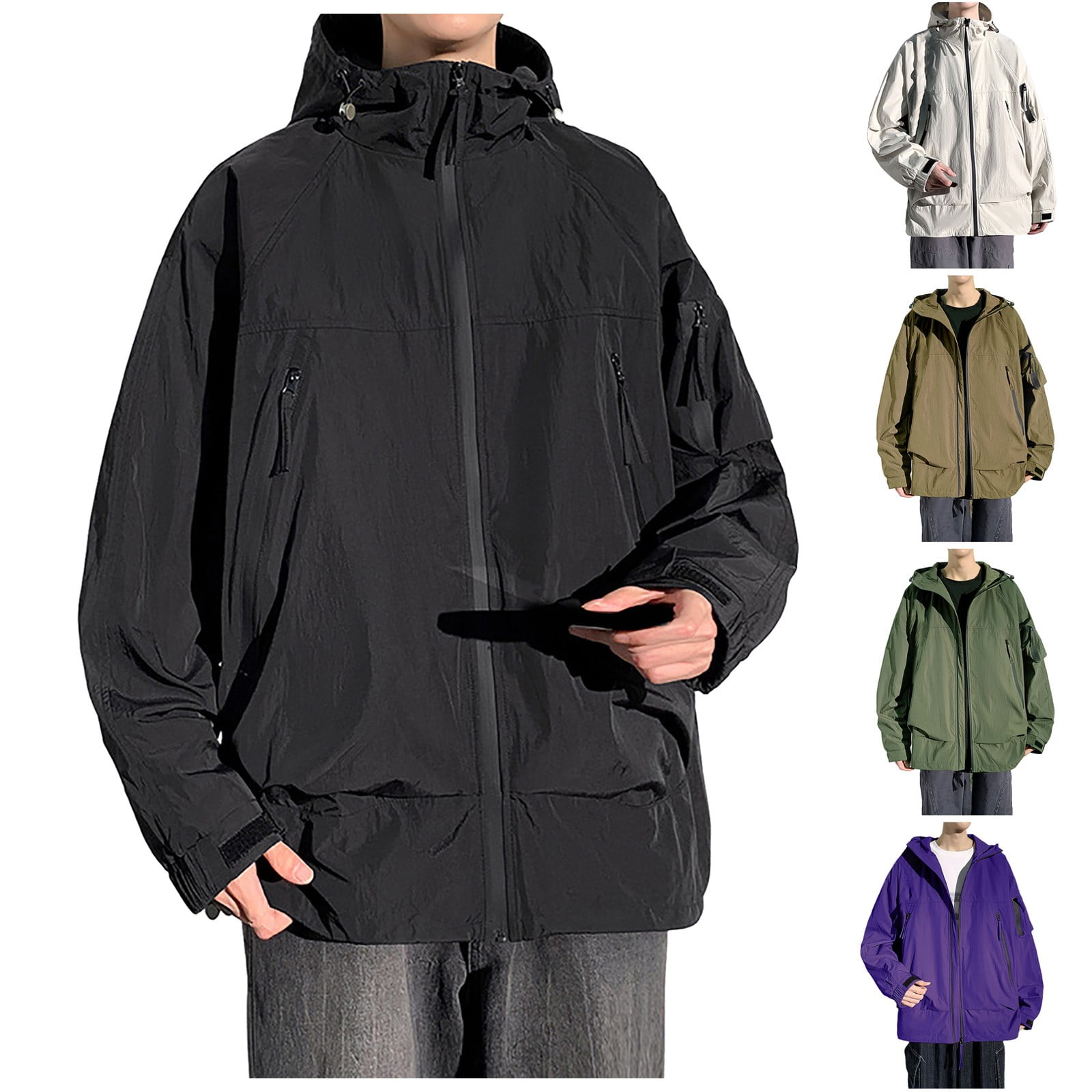 CZSCPDAW Elegant Men's Skiing Jacket Water-Proof Windproof Rain Jackets ...