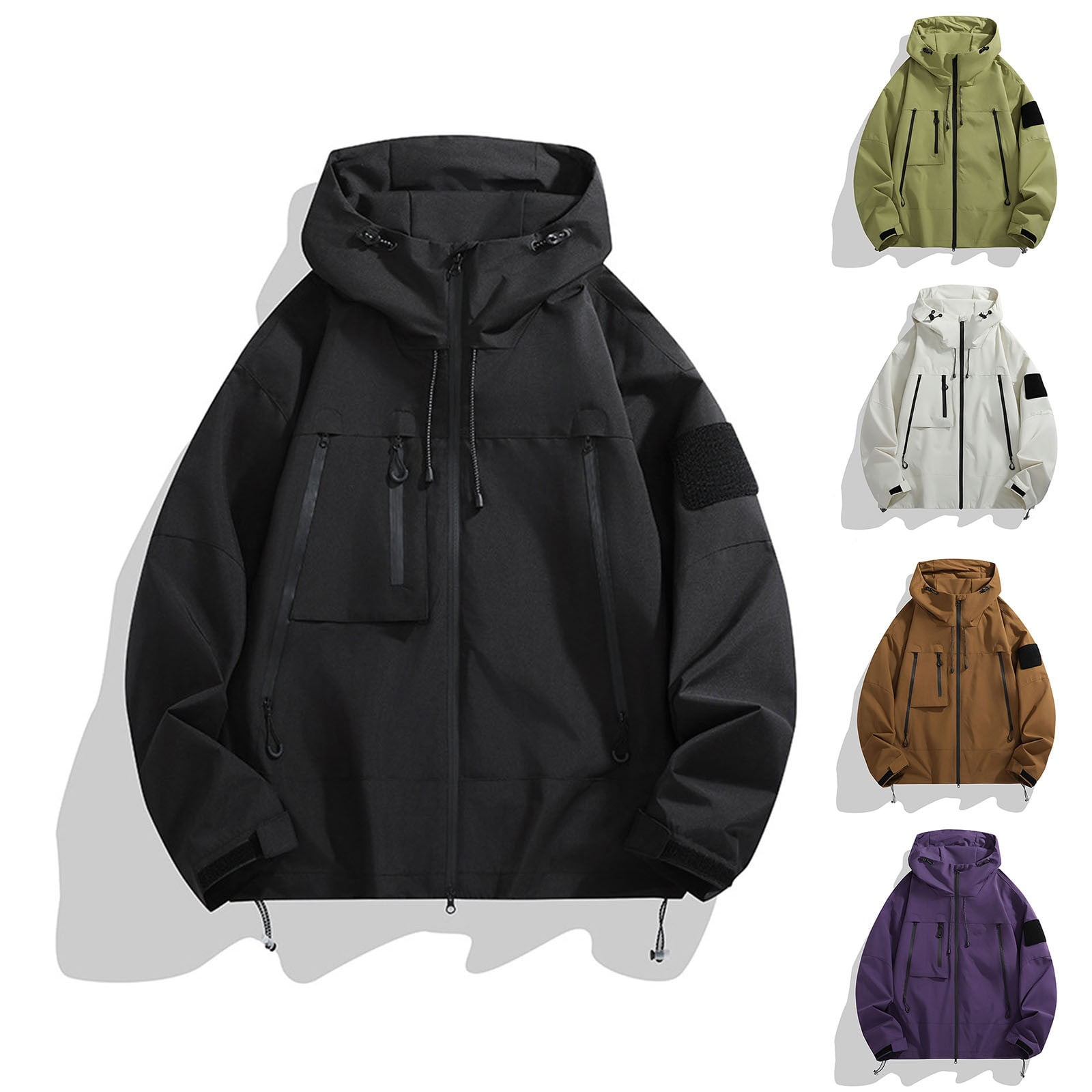 CZSCPDAW Elegant Men's Skiing Jacket Water-Proof Windproof Rain Jackets ...
