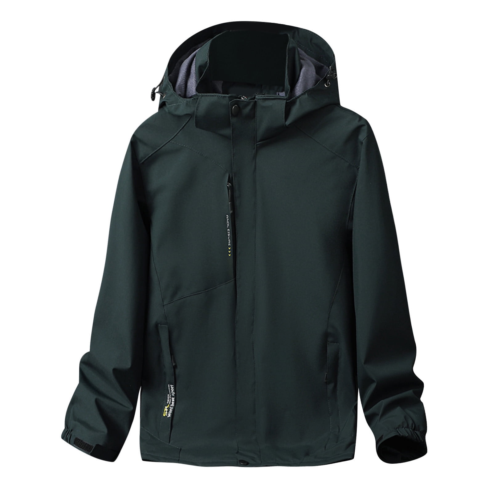 CZSCPDAW Elegant Men's Warm Winter Water-Proof Windbreaker Hooded ...