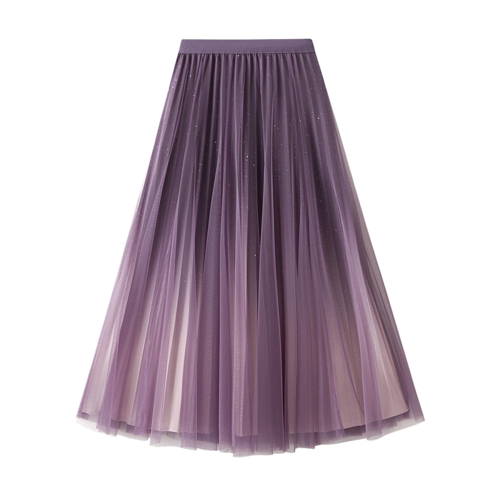 CZSCPDAW Elegant Tulle Skirts For Women Long Length Tutu Fairy Tiered ...