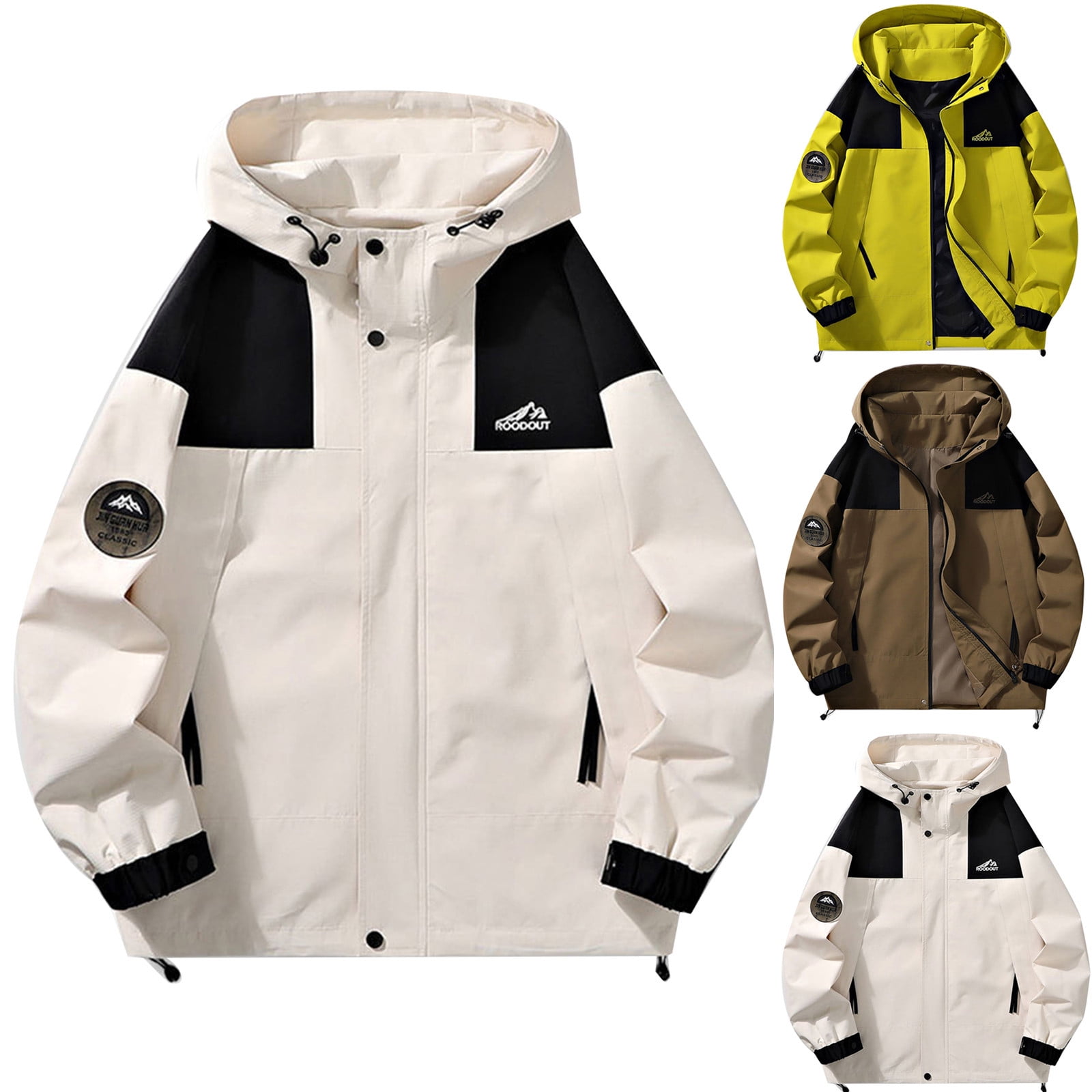 CZSCPDAW Elegant Water-Proof Snowboarding Windbreaker Warm Winter Hooded Mountain Snow Coat Mens ...