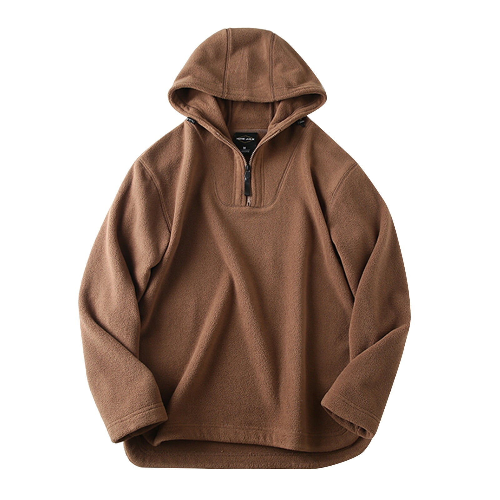 CZSCPDAW Men Heavyweight Fleece Sweatshirt Thick Lined Male Autumn And ...