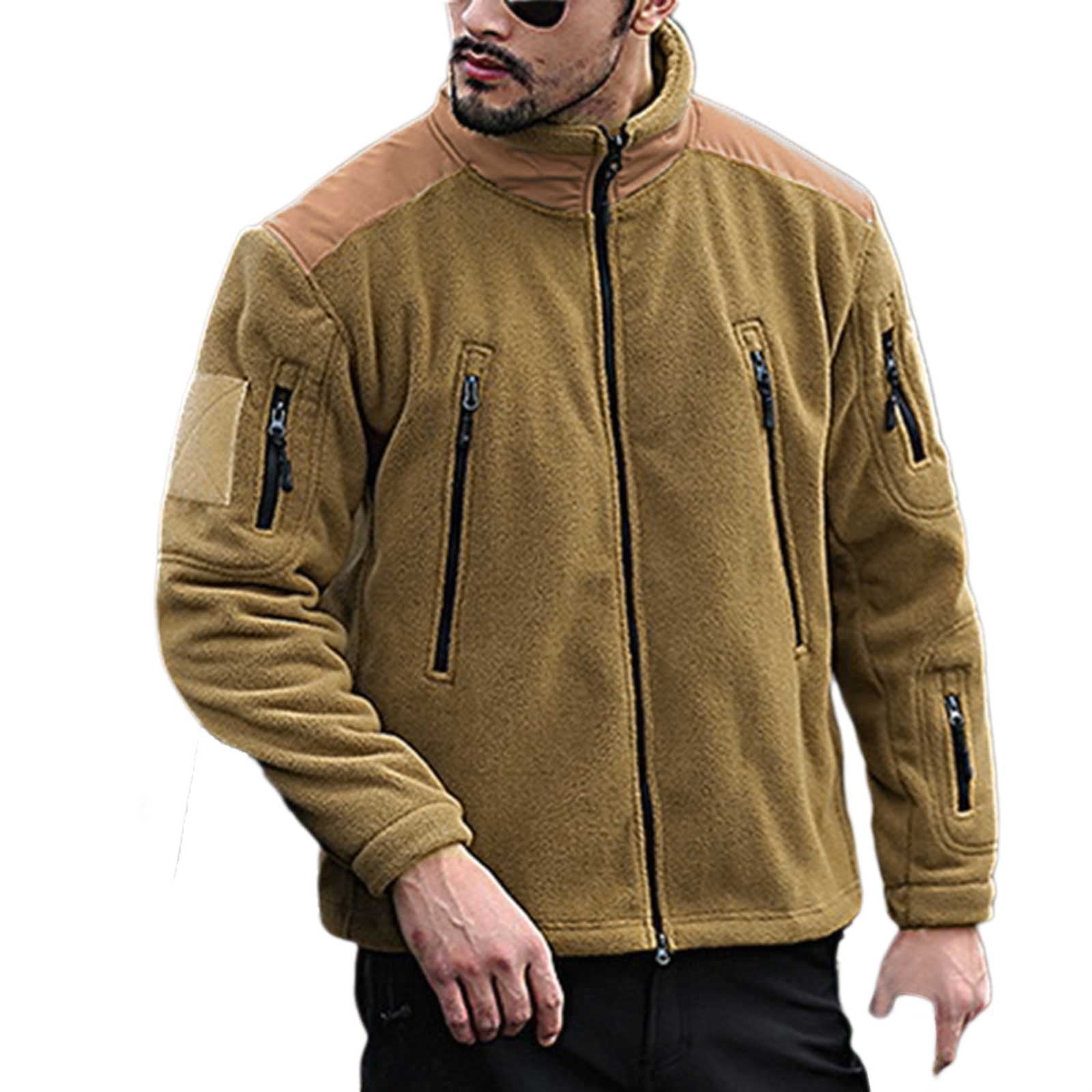 CZSCPDAW Men's Lightweight Packable Hooded Fleece Jacket Male Fall And ...
