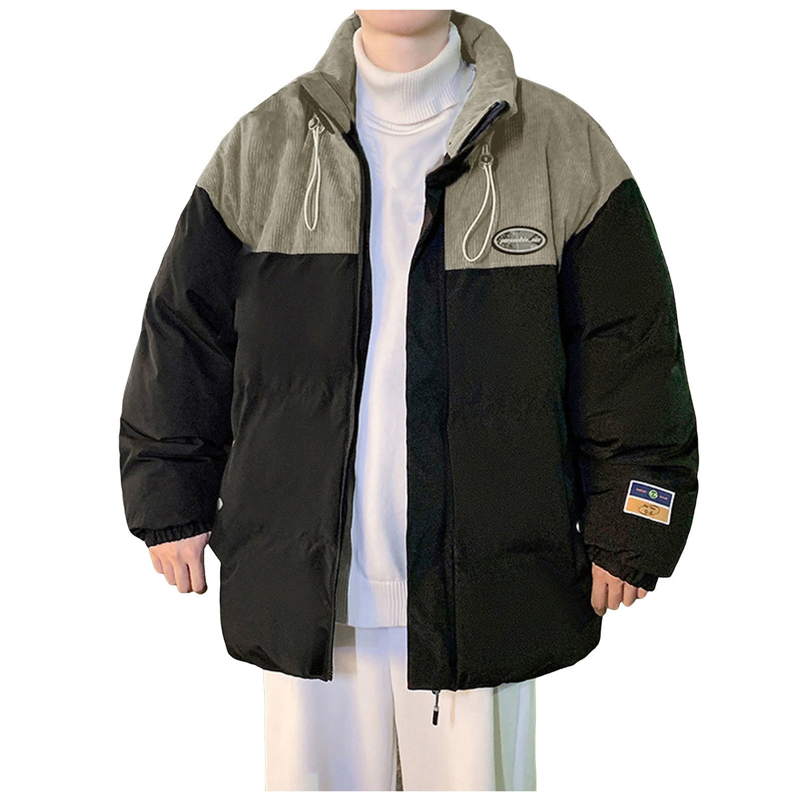 CZSCPDAW Men's Long Sleeve Quilted Lined Flannel Shirt Jacket With Hood ...