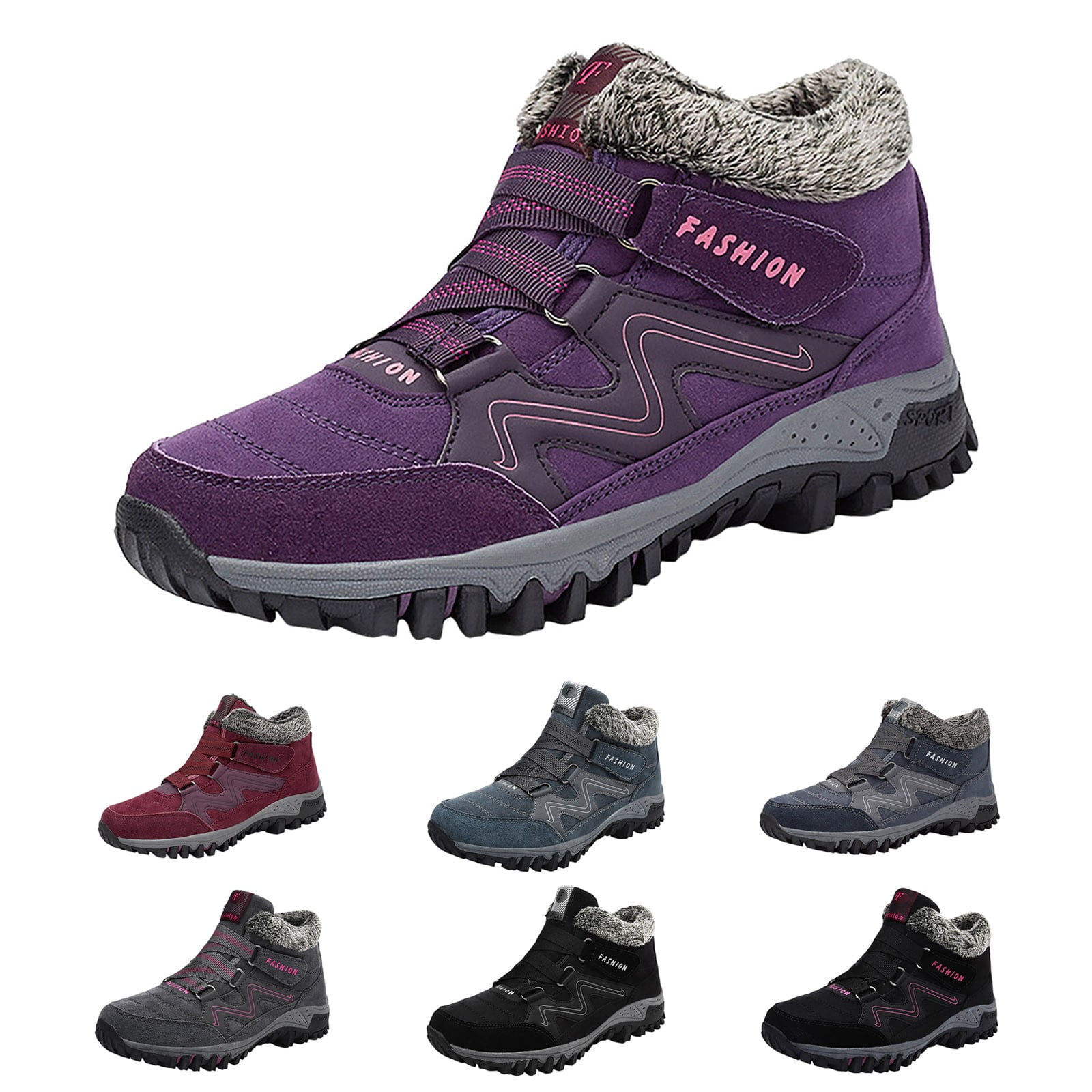 CZSCPDAW Men's Snow Boots Warm Fleece Lined Men’S Winter Boots ...
