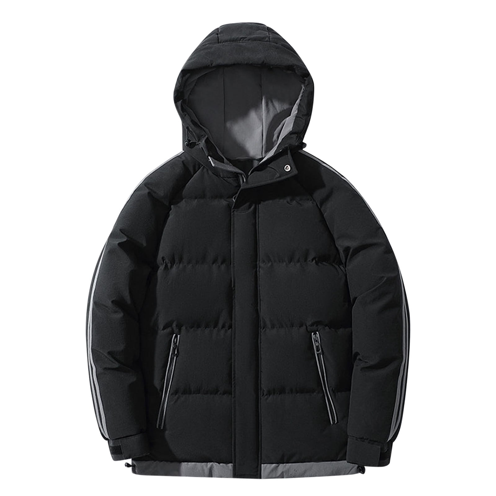 CZSCPDAW Mens Sherpa-Lined Hoodie Men's Washed Cotton Hooded Jacket ...