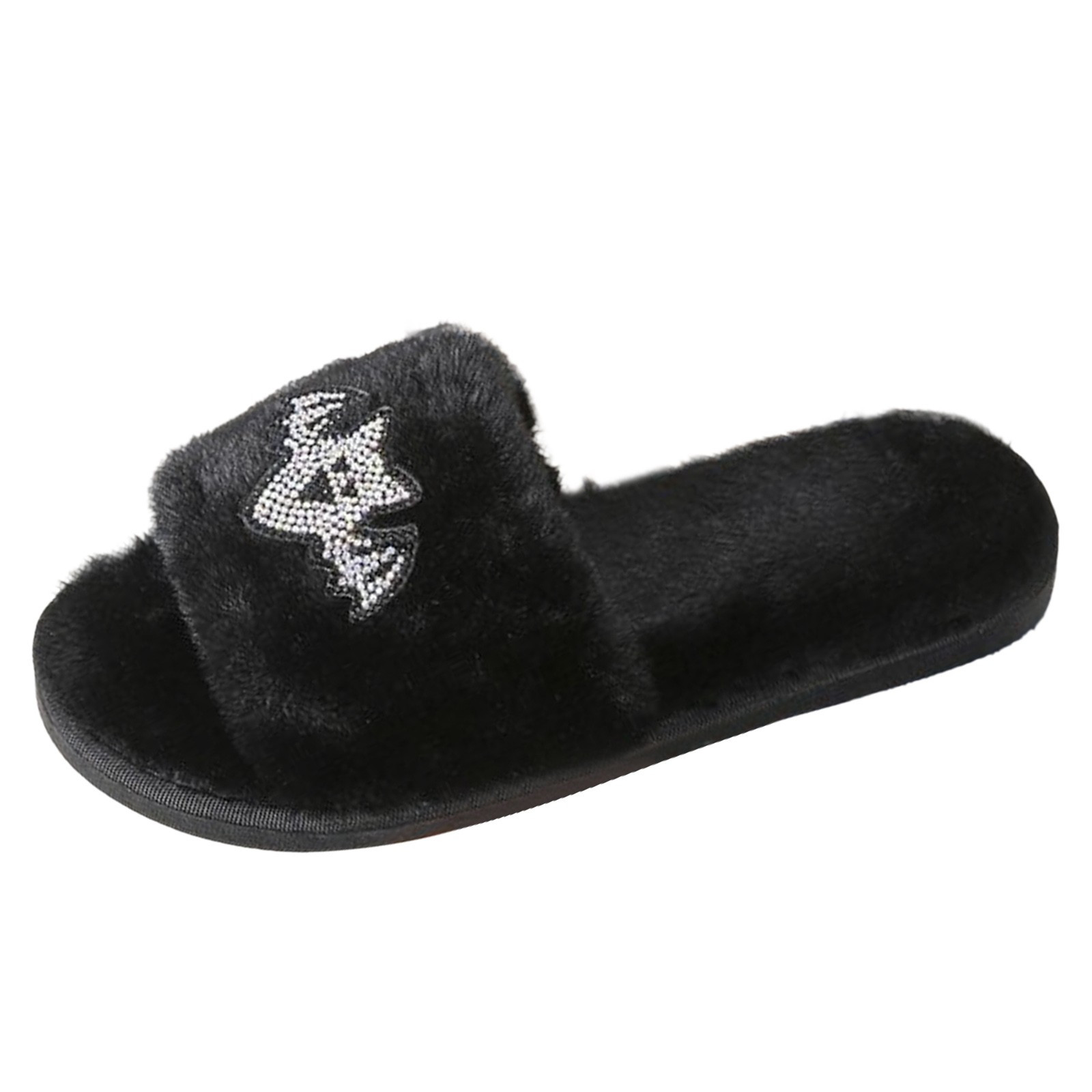 CZSCPDAW Winter Slippers Sandals Plush Home Slippers Warm Slide Shoes ...