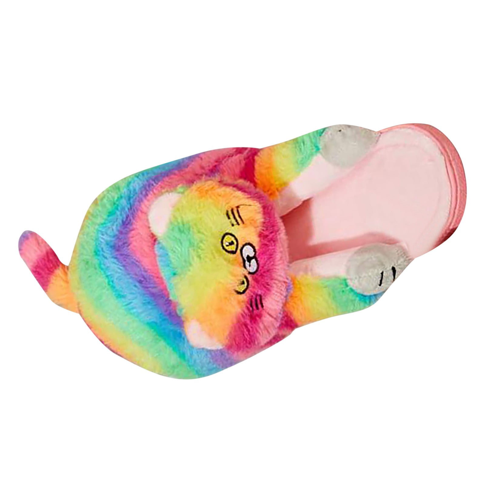 CZSCPDAW Women's Slip On Slippers Warm Fuzzy Comfy Home Shoes Wide ...