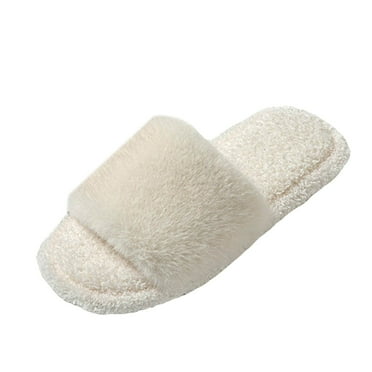 Ecetana Cozy Slippers for Women Indoor and Outdoor Fuzzy House Shoes with Memory Foam - Walmart.com