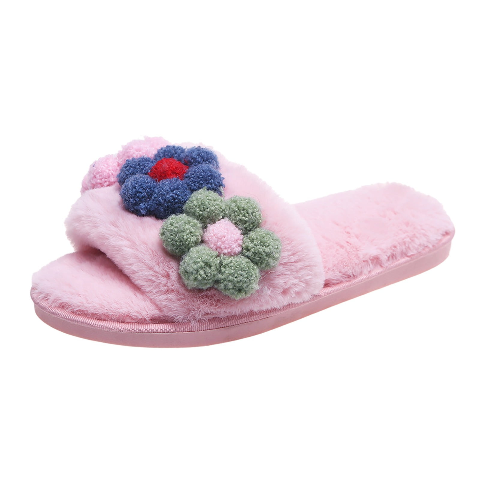 CZSCPDAW Women's Slippers Suede Warm Lined Lace Up Cozy Bow Slip On ...