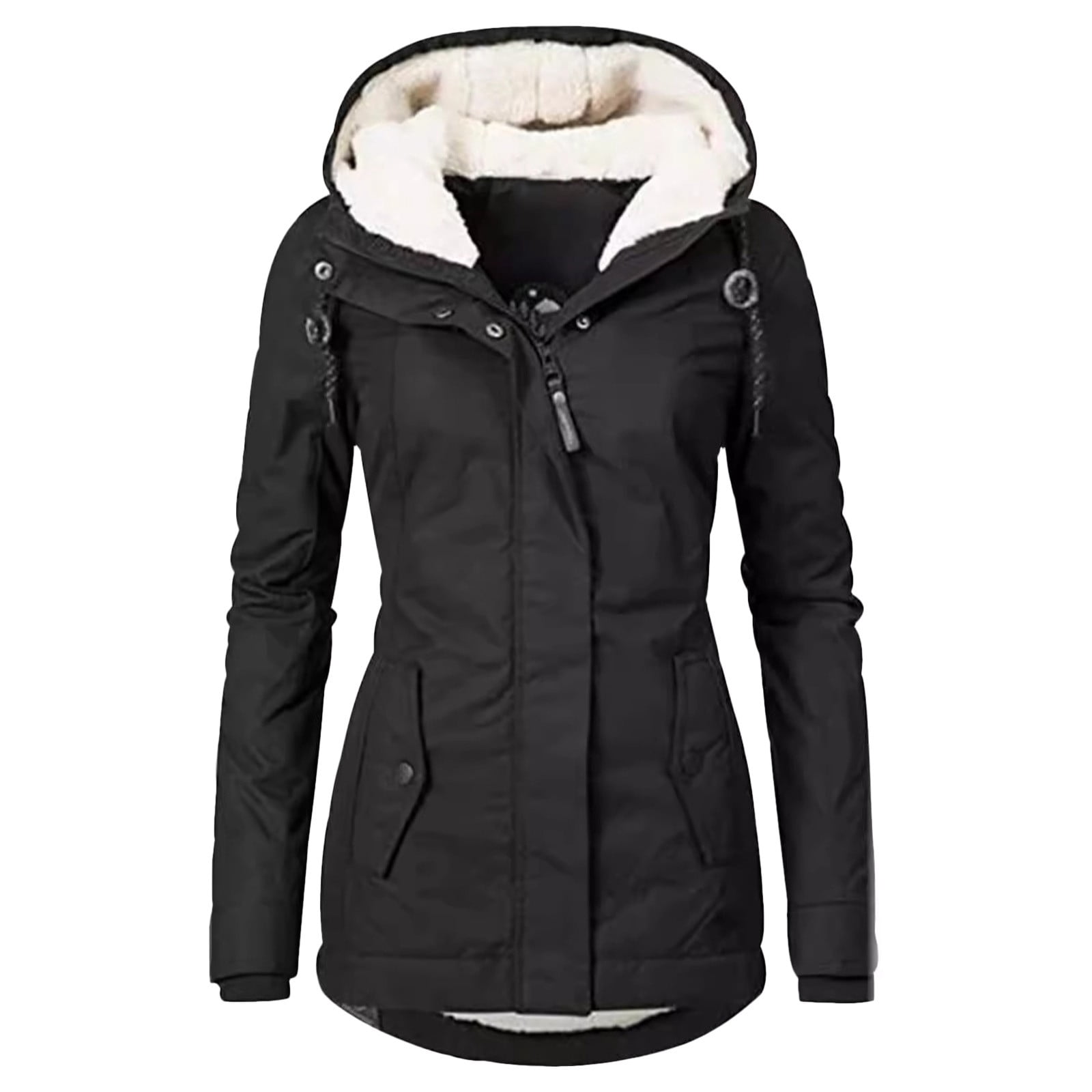 CZSCPDAW Women's Winter Clothes Oversized Shearling Fleece Long Coats ...