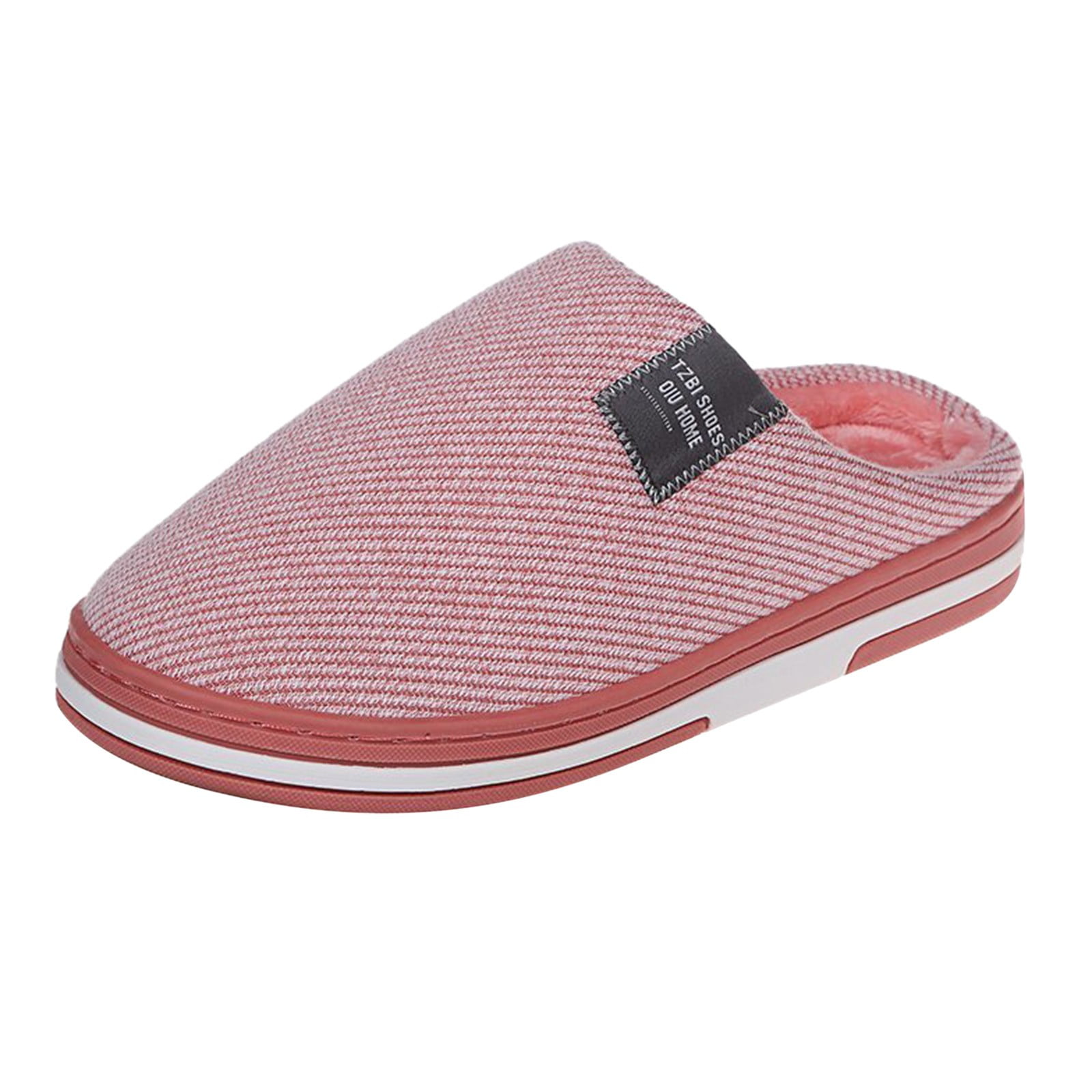 CZSCPDAW Womens Cozy Slipper Slip On Warm Checkered Shoes Women's ...