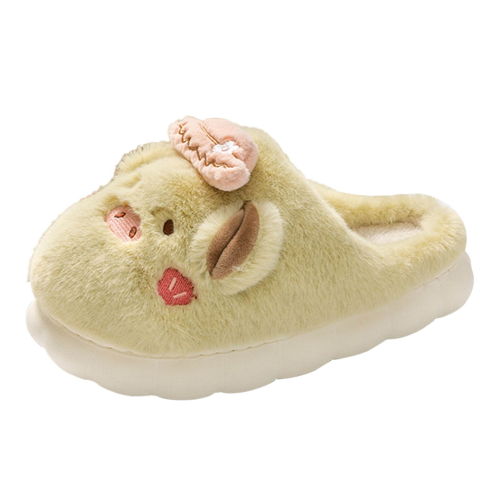 CZSCPDAW Womens Slippers Retro Cute Cartoon Plush Warm Womens Couples ...