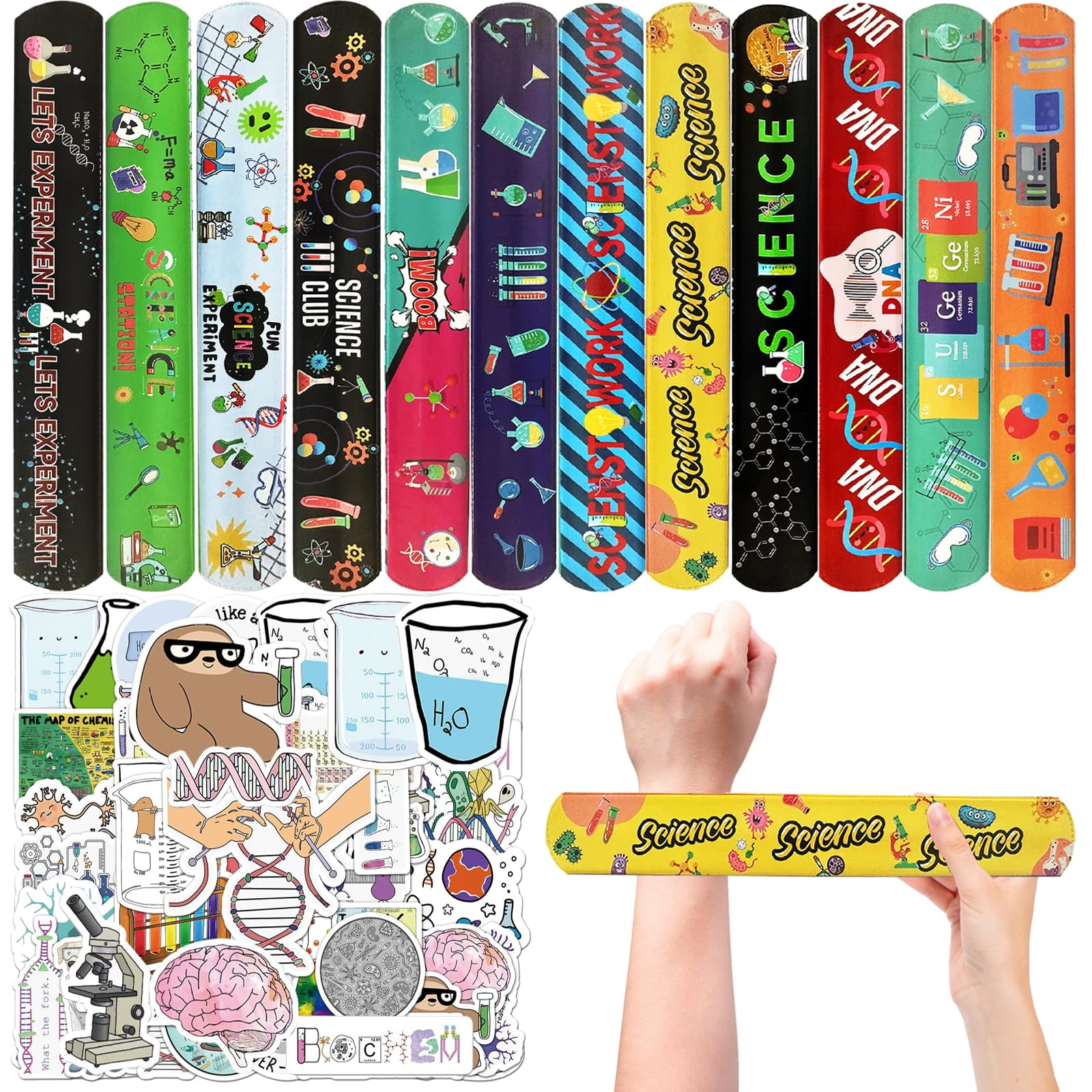 CZWXOXO 74PCS Science Party CCF19 Favor 50PCS Science Stickers&24PCS ...