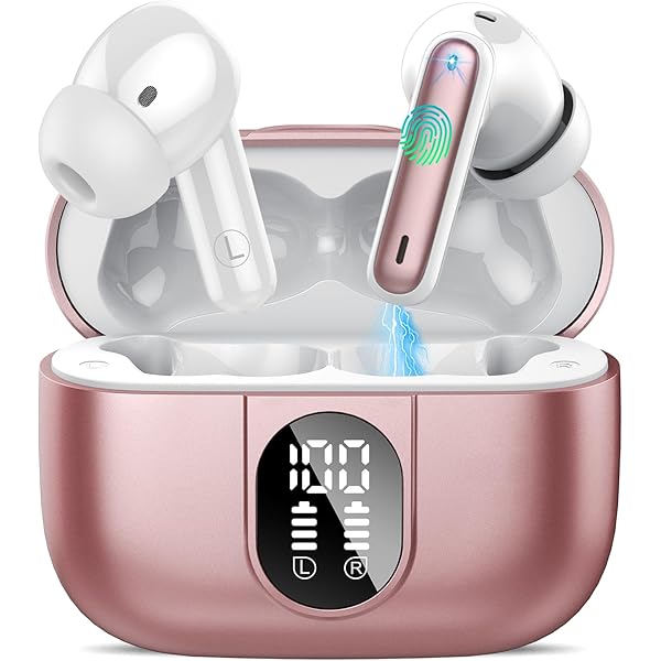 CZWireless Earbuds, 2024 Bluetooth Headphones 5.3 HiFi Stereo Earphones ...