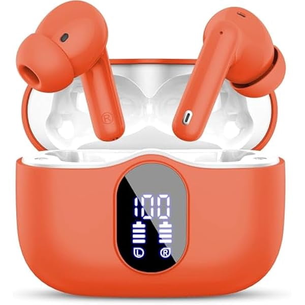 CZWireless Earbuds, Bluetooth 5.4 Headphones Bass Stereo, Ear Buds with ...