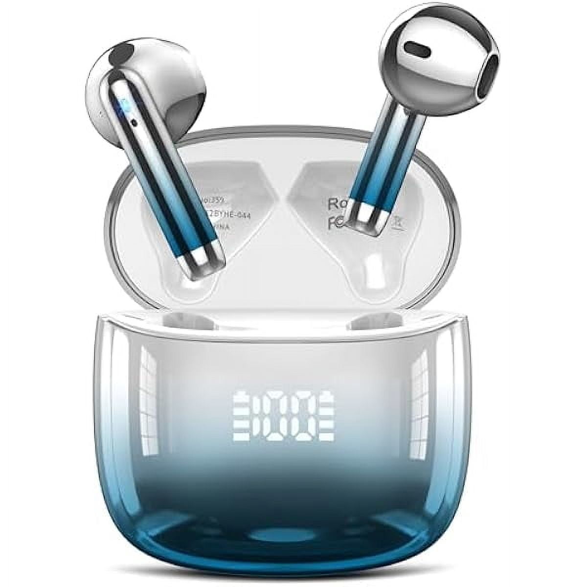 CZWireless Earbuds, Bluetooth Headphones 48H Playtime Ear Buds with LED ...