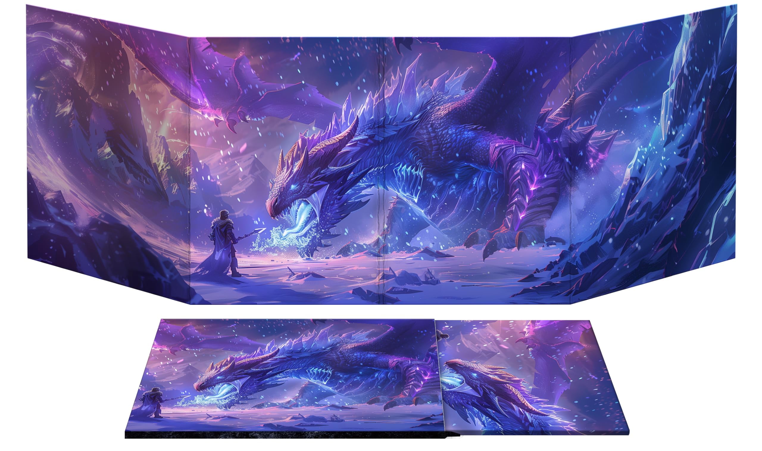 CZYY DM Screen 4-Panel DHF10 Cardboard Game Master Screen with Erasable ...