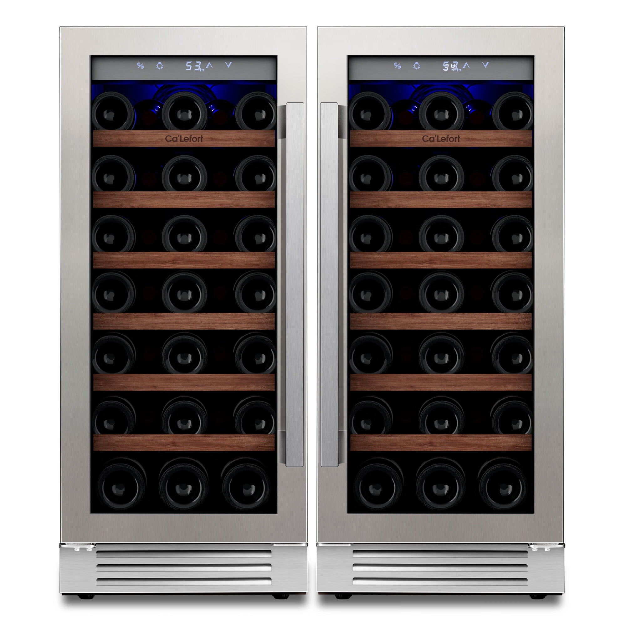 Ca'Lefort 30'' Dual Zone Beverage Refrigerator, 66 Bottle, Freestanding ...