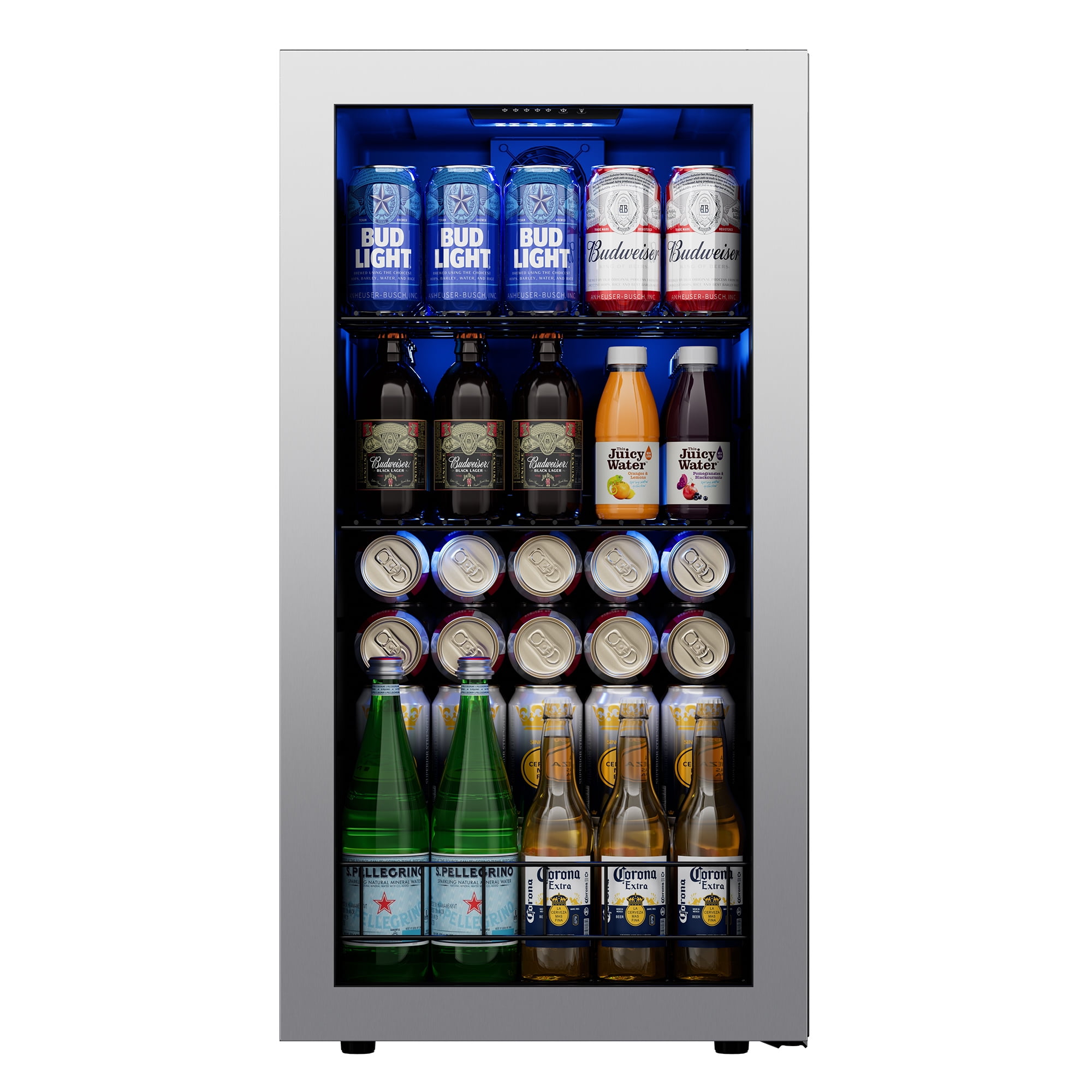 Ca'Lefort Beverage Refrigerator Cooler, 102-140 Can Mini Fridge for ...