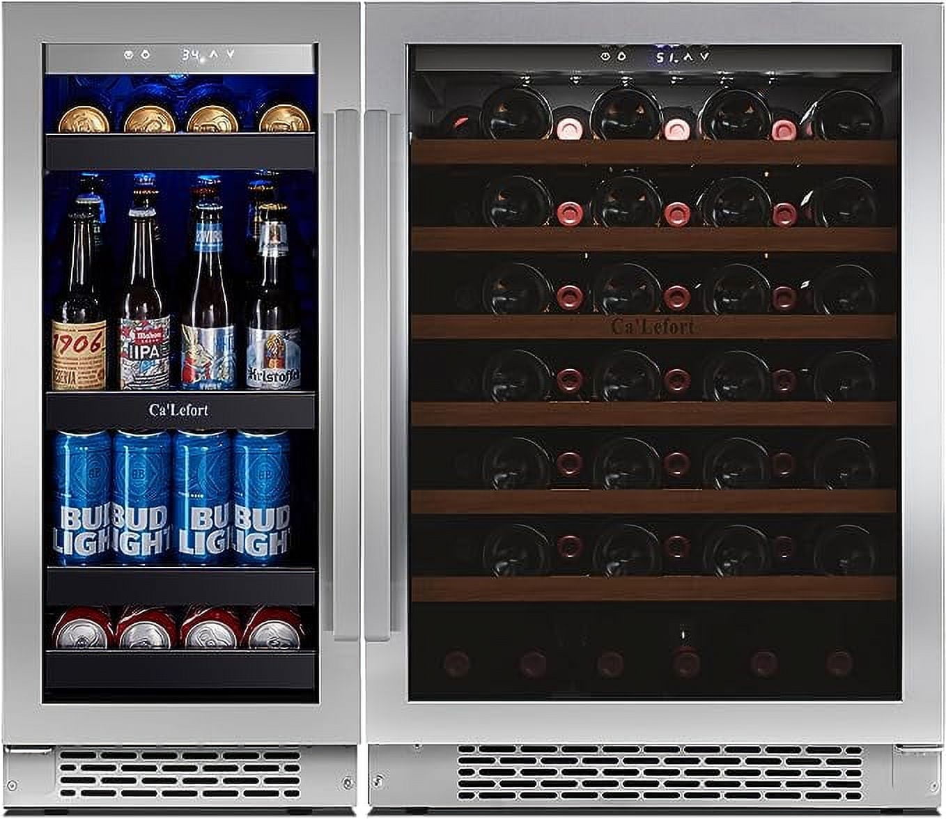 Ca'Lefort Wine and Beer Fridge, 15" Beverage Fridge and 24" Wine Fridge ...