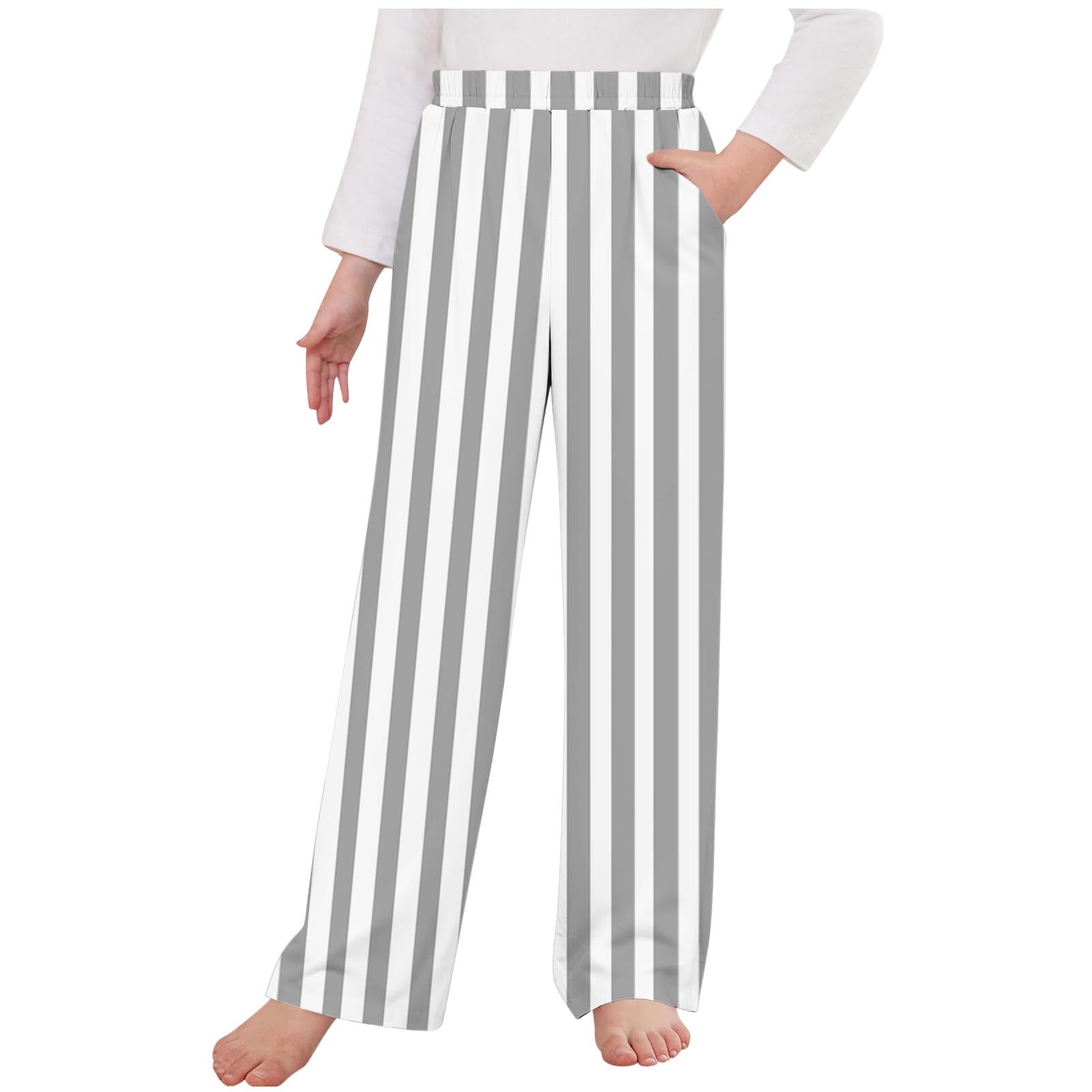 CaComMARK PI Boys Girls Pajama Pants Striped Long Sleep Pants Soft ...