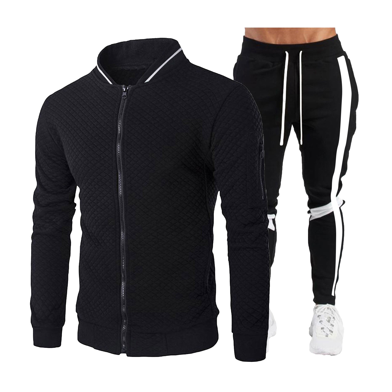 CaComMARK PI Clearance 2 Piece Tracksuits for Men Full Zip Bomber ...
