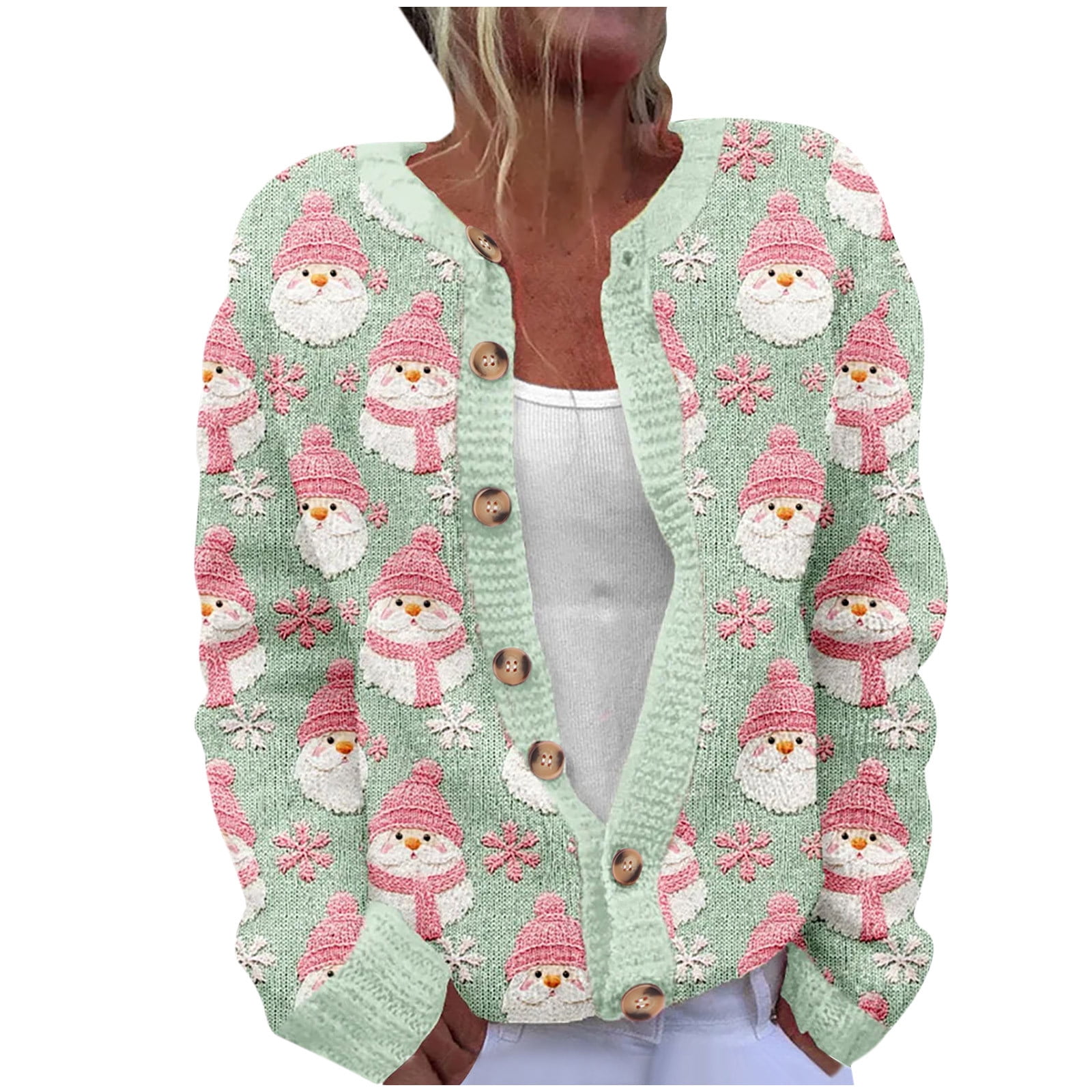 CaComMARK PI Clearance Christmas Cardigan for Women 2024 Funny ...
