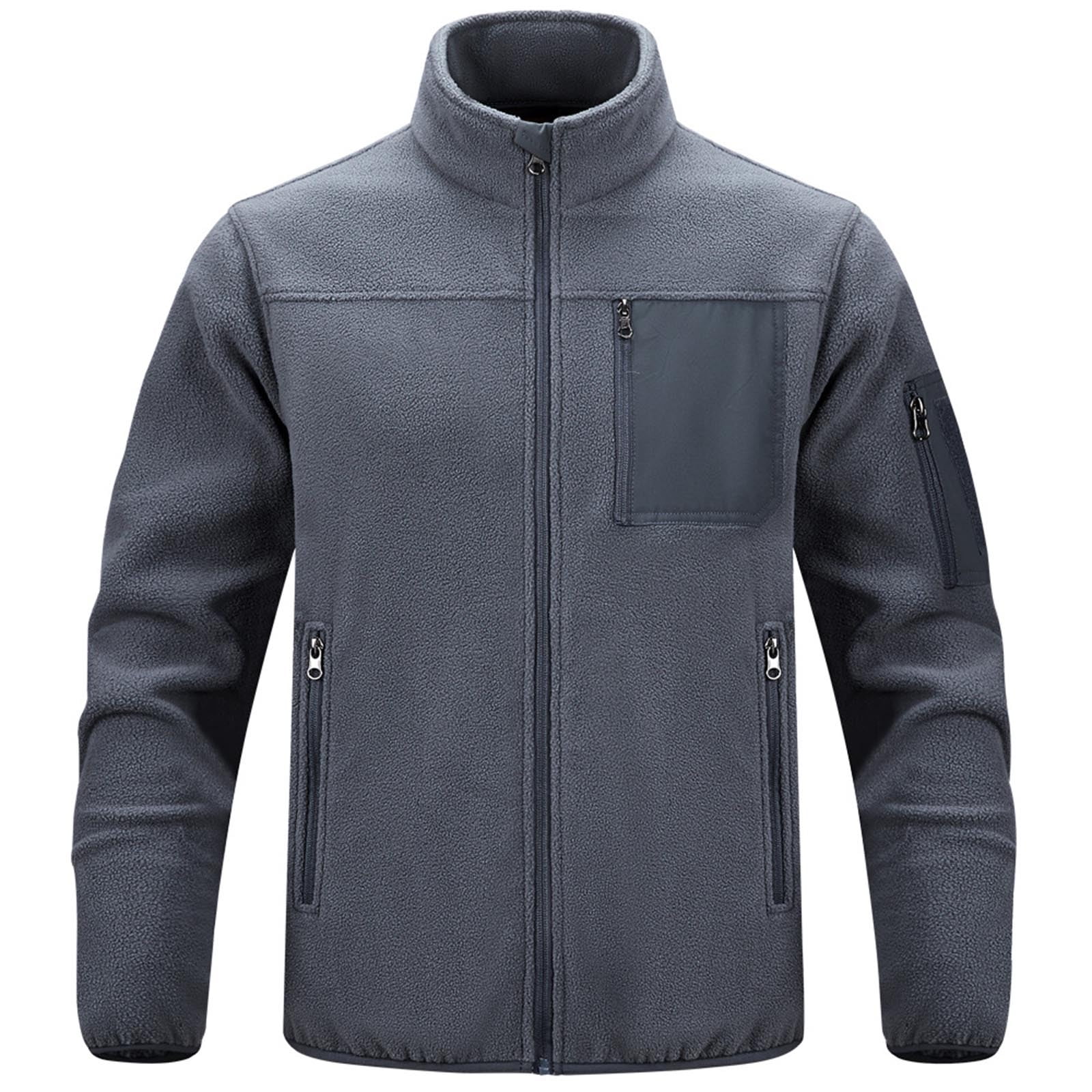 CaComMARK PI Clearance Men's Fleece Jackets Full Zip Lightweight ...