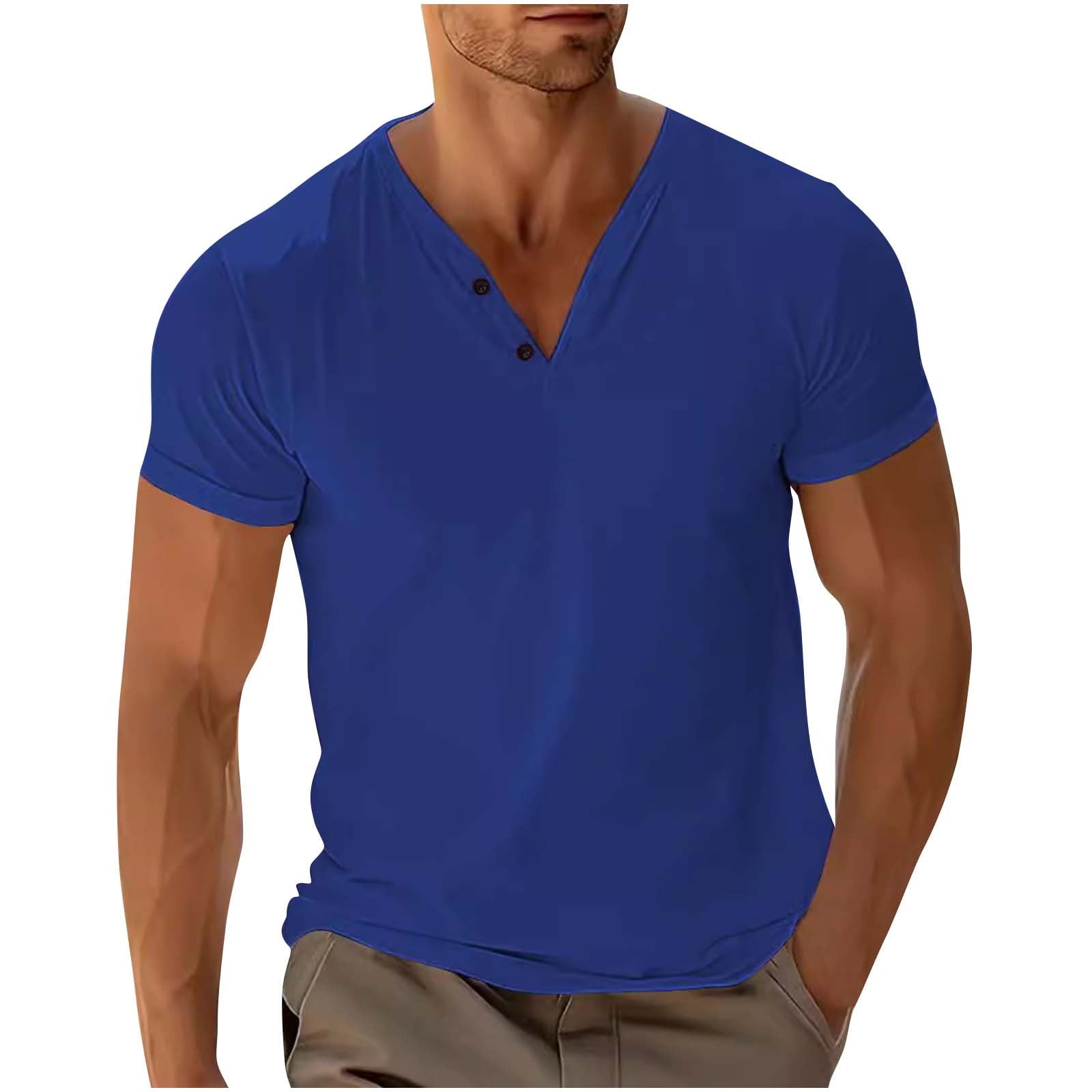 CaComMARK PI Clearance Summer Tops for Man Short Sleeve Cotton Fashion ...