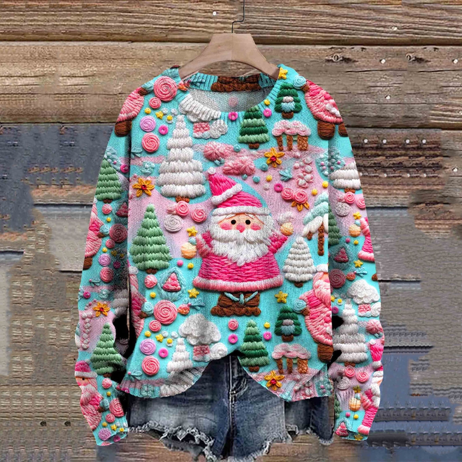 CaComMARK PI Clearance Ugly Christmas Sweater for Women Funny Crewneck ...